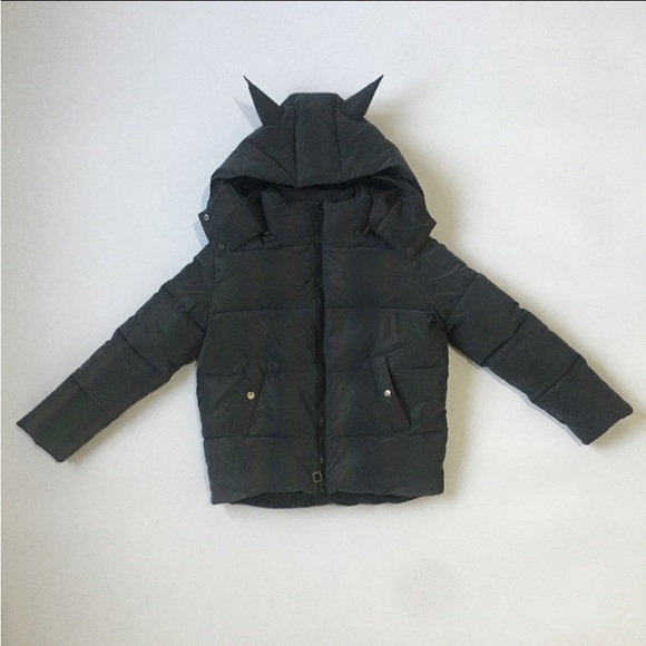 Jackets & Coats | Reflective Holographic Iridescent Hooded Horns ...